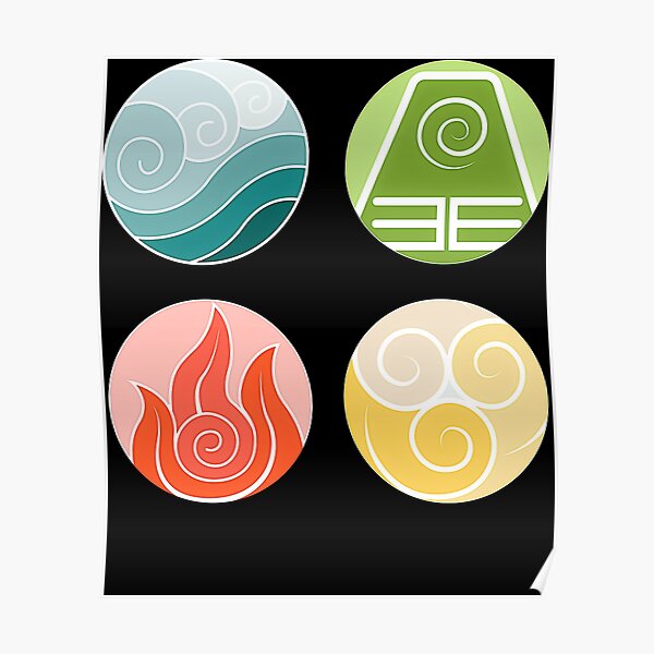 "Avatar the last airbender Avatar 4 Nations" Poster for Sale by ...