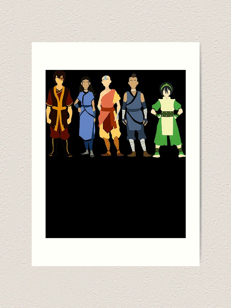 "Avatar the last airbender Avatar the last airbender Avatar The Last Airbender Crew Sticker" Art ...