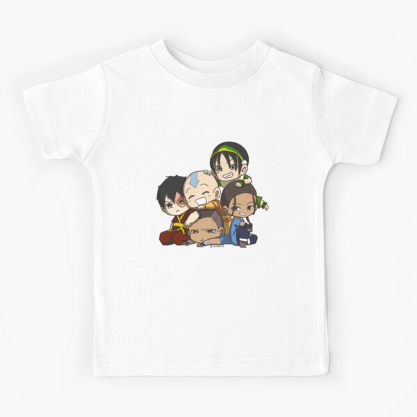 "Avatar the Last Airbender Chibi Gaang Sticker Sticker" Kids T-Shirt ...