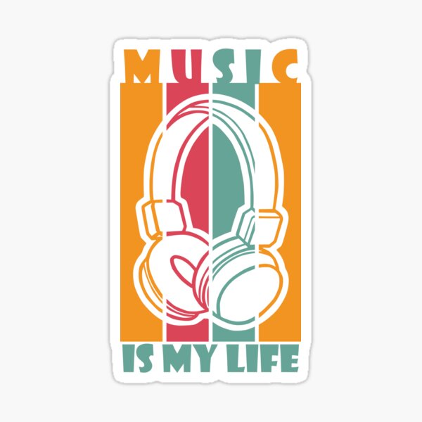 "Music is my life" Sticker for Sale by soulinseoul | Redbubble