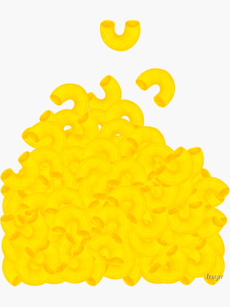"Macaroni" Sticker by freyrr | Redbubble