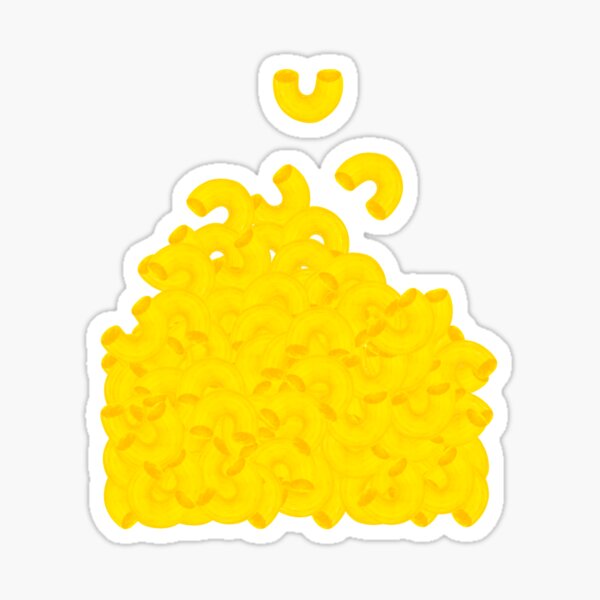 "Macaroni" Sticker by freyrr | Redbubble