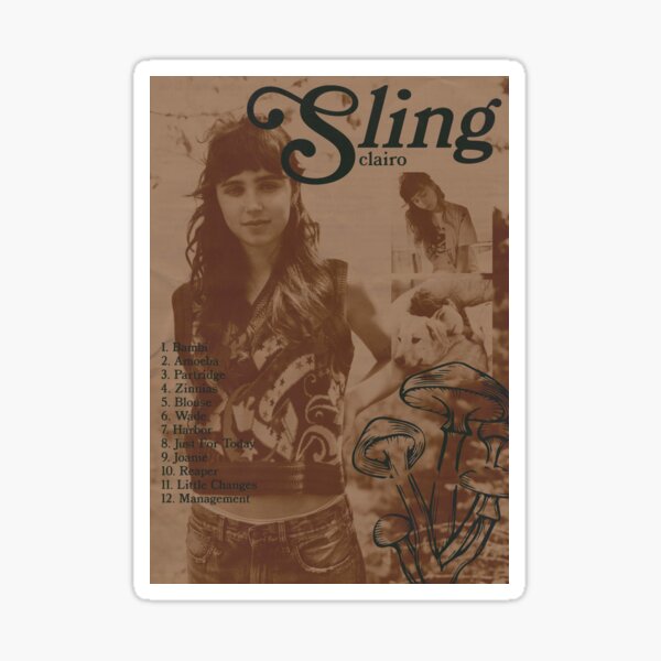 "Clairo - Sling" Sticker for Sale by lucaxanne | Redbubble