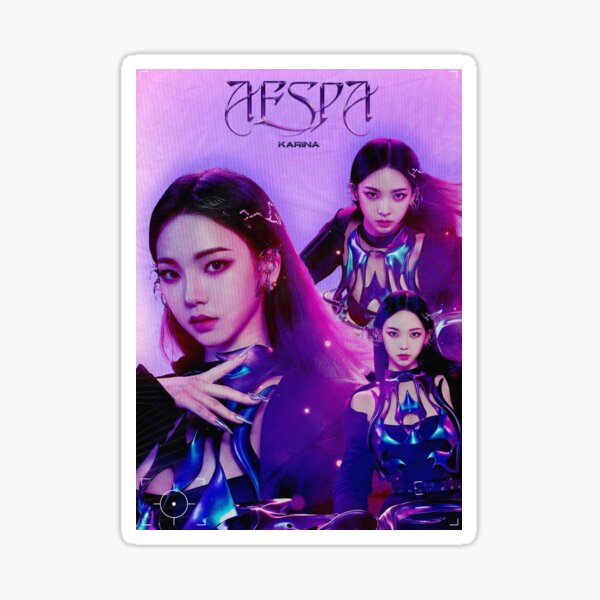"Aespa Karina" Sticker for Sale by lucaxanne | Redbubble