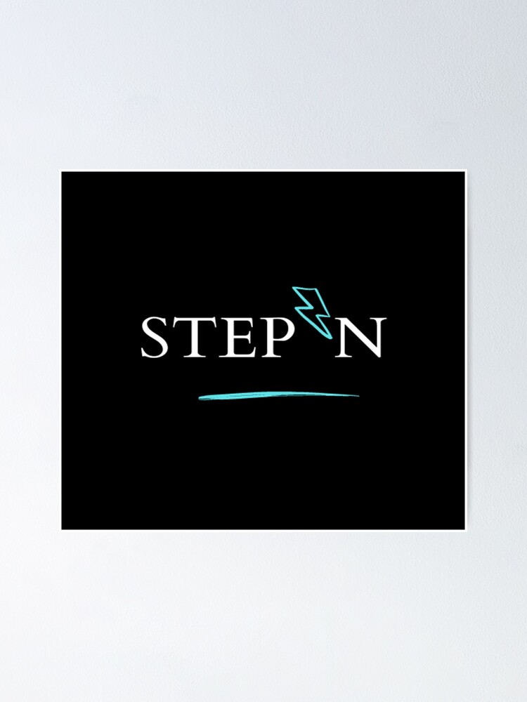 "Stepn nft blue Stepn token " Poster by Smile71 | Redbubble