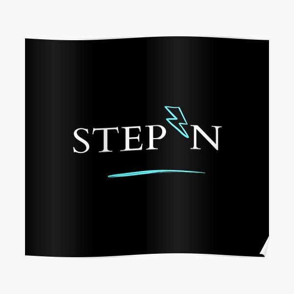 "Stepn nft blue Stepn token " Poster by Smile71 | Redbubble