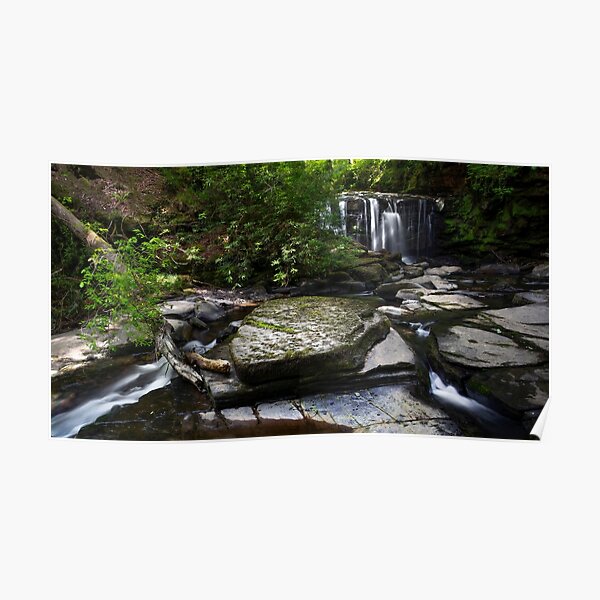 "Bedrock at the waterfall" Poster for Sale by leightoncollins | Redbubble
