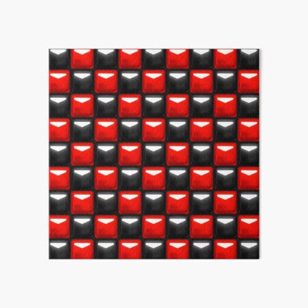 "Beat Saber Block Pattern 2022 - Crimson Red & Black" Art Board Print ...