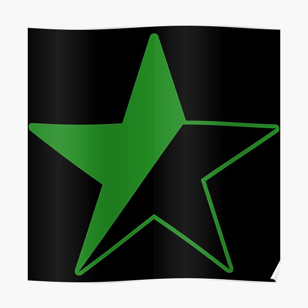 "Anarchist Star--Green & Black" Poster for Sale by SCHPiDAUU | Redbubble