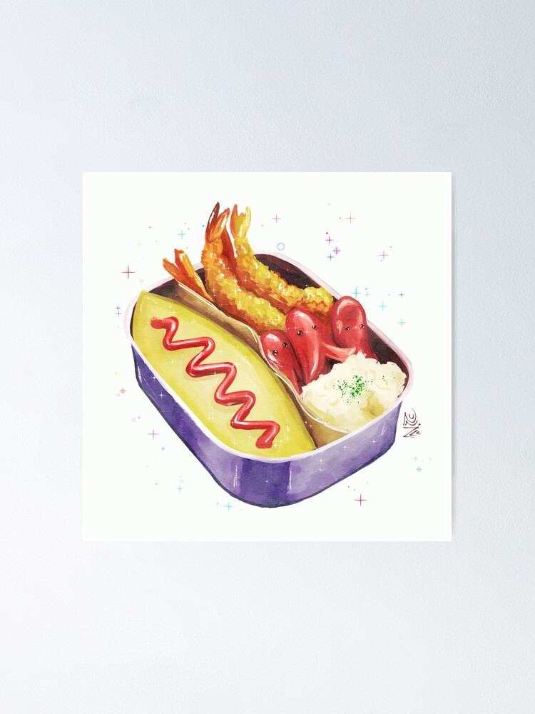 "Japanese Bento Box" Poster for Sale by Nunziwaaa | Redbubble