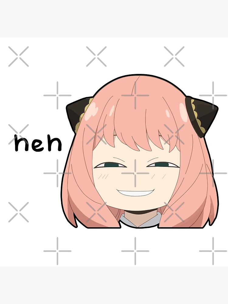 "Anya Forger "heh" funny face Spy x Family " Poster by Alicia-Lee ...