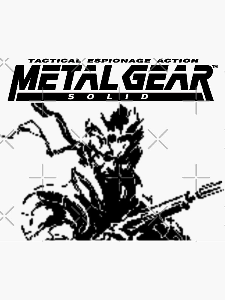 "Metal Gear Solid: Ghost Babel - Title Screen Pixel Art " Sticker by ...