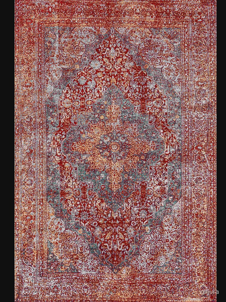 Red, orange and blue oriental rug Kid Pullover Hoodie sold by Ekrem ...