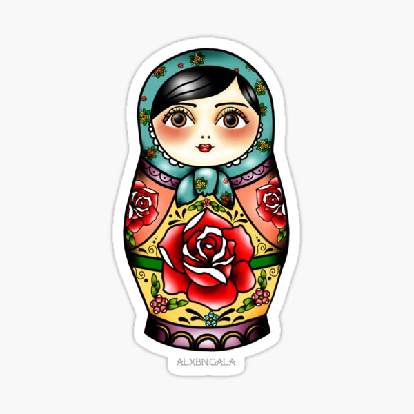 "Matryoshka " Sticker for Sale by TaylorWilliamsT | Redbubble