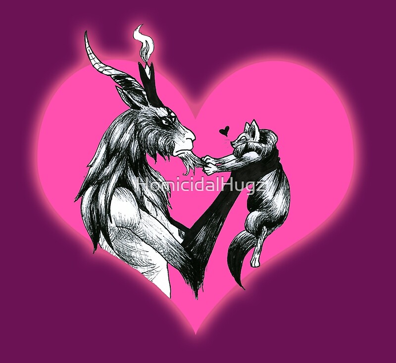 "Baphomet and a Love of Cats" by HomicidalHugz | Redbubble