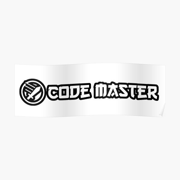 code Master Poster For Sale By Yourgeekside Redbubble code-master-poster-for-sale-by-yourgeekside-redbubble
