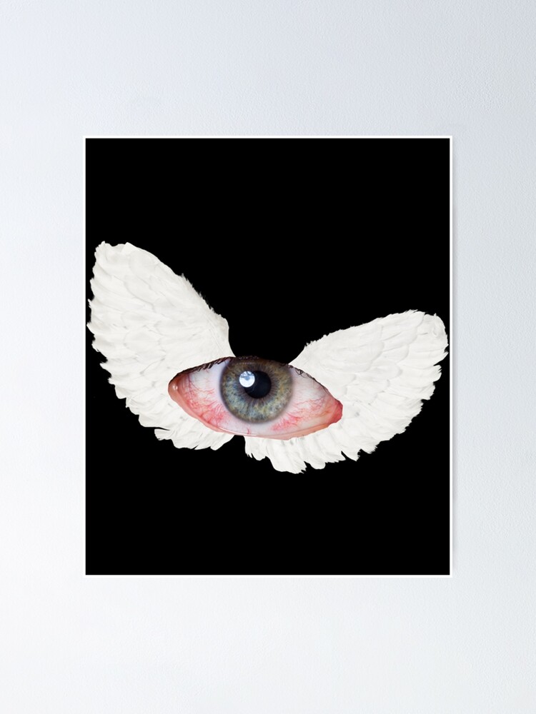 "Weirdcore Angel Eye (Green) " Poster for Sale by marksandteess | Redbubble
