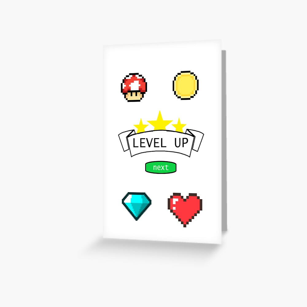 "level up birthday card" Greeting Card by violetsareblue8 | Redbubble