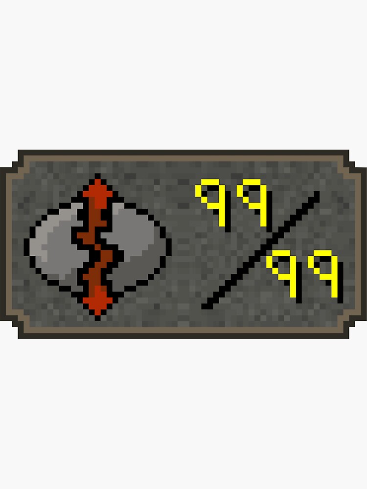 "Level 99 Runecrafting - Runescape" Sticker by EnjoyMyDesigns | Redbubble