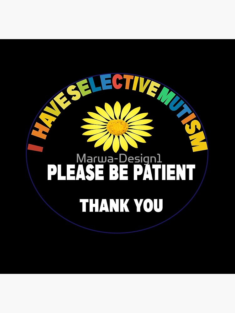 "selective mutism" Poster for Sale by Marwa-Design1 | Redbubble