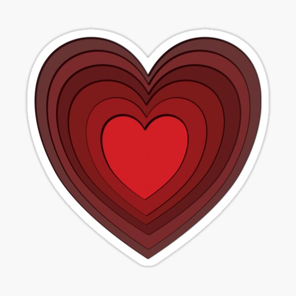 "Heart " Sticker by RudolfR | Redbubble