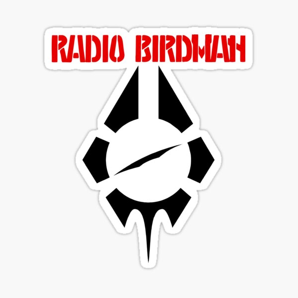 "RADIO BIRDMAN" Sticker for Sale by arstebahy | Redbubble