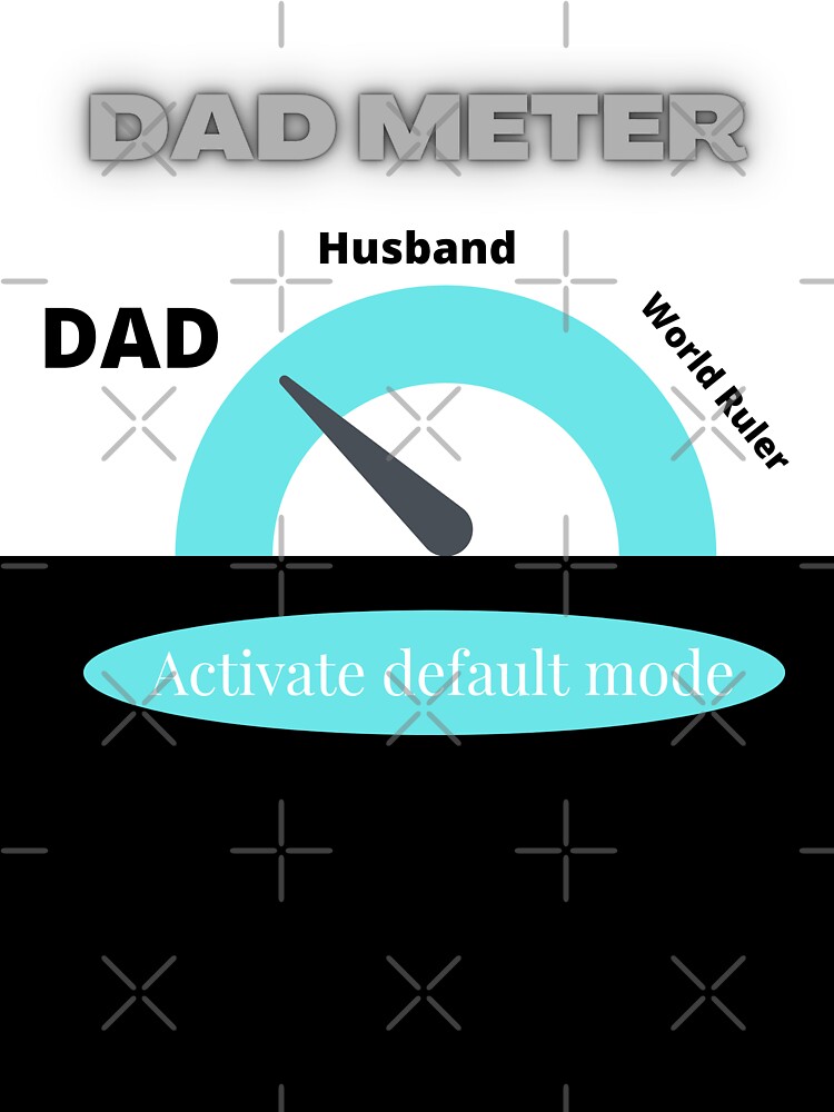 "Dad meter" Sticker for Sale by Mvpcreationz | Redbubble
