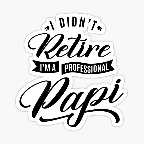 "Professional Papi" Sticker by cidolopez | Redbubble