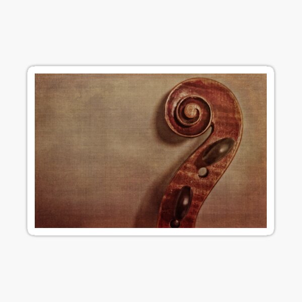 "Violin Scroll" Sticker by Kadwell | Redbubble