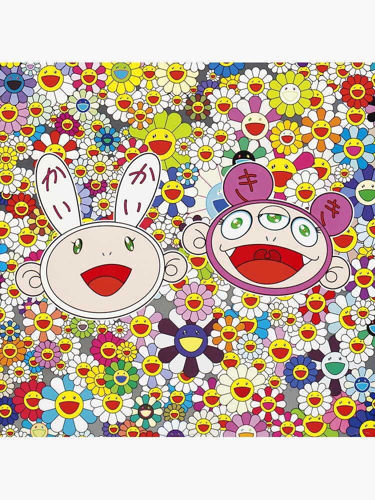 "Takashi Murakami " Sticker for Sale by ezzihesty | Redbubble