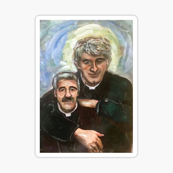 "Entertaining Father Stone (Father Ted)" Sticker by PurpleStudios ...