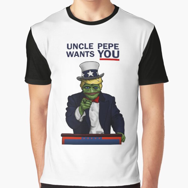 "Uncle Pepe wants you" T-shirt for Sale by thomas-hobbes | Redbubble | cult of kek graphic t ...