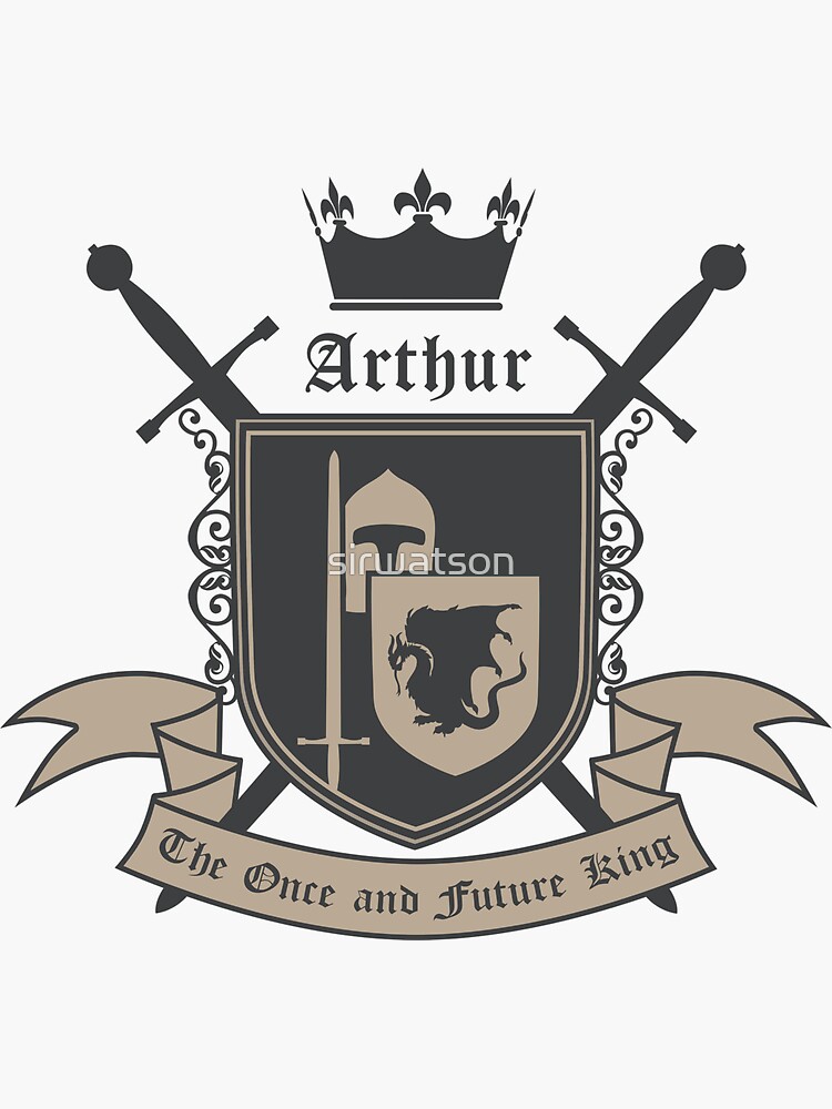 "The Once and Future King" Sticker for Sale by sirwatson | Redbubble