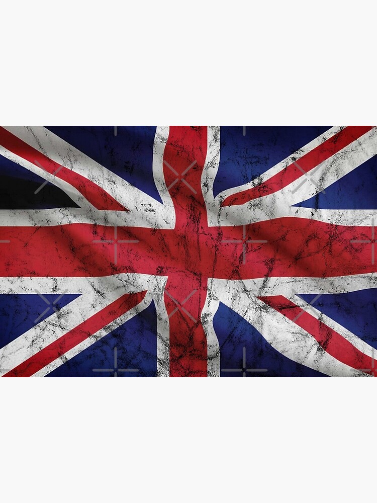 "Union Jack British Flag distressed, aged, worn look" Poster by ...