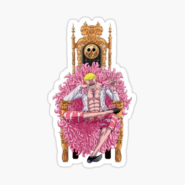 "Donquixote Doflamingo one piece1462.png" Sticker by MckenzBarr | Redbubble