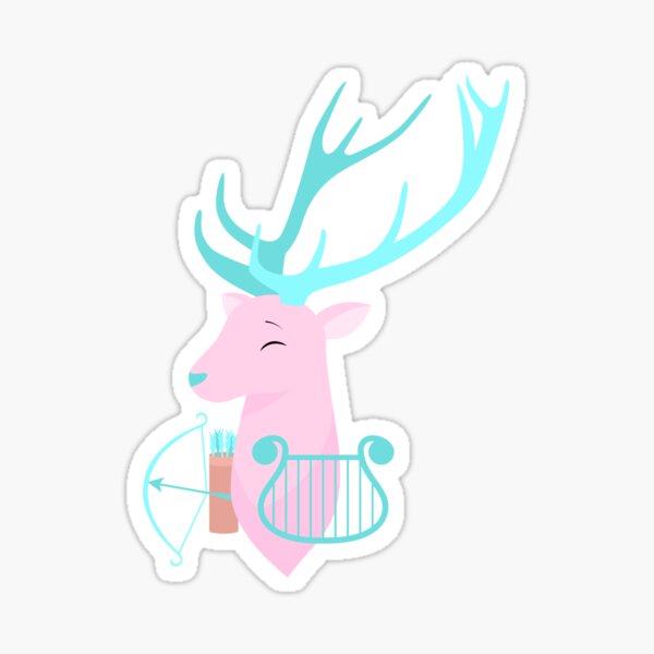 "Greek mythology deer Apollo" Sticker by Samuel-Ruhland | Redbubble