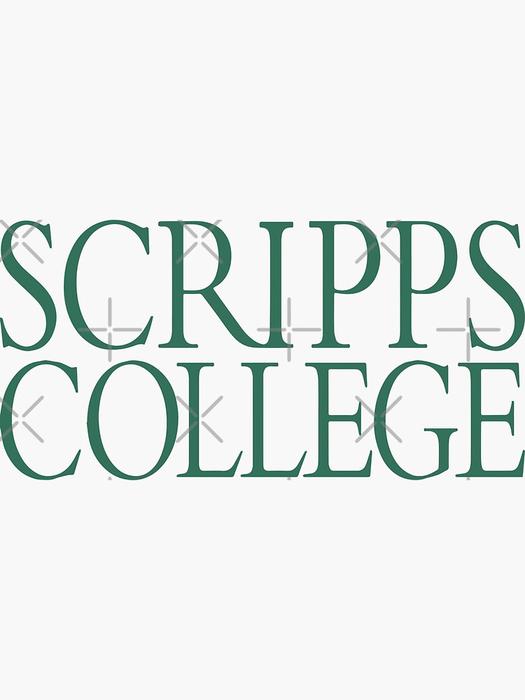 "Scripps College " Sticker by karibenart | Redbubble