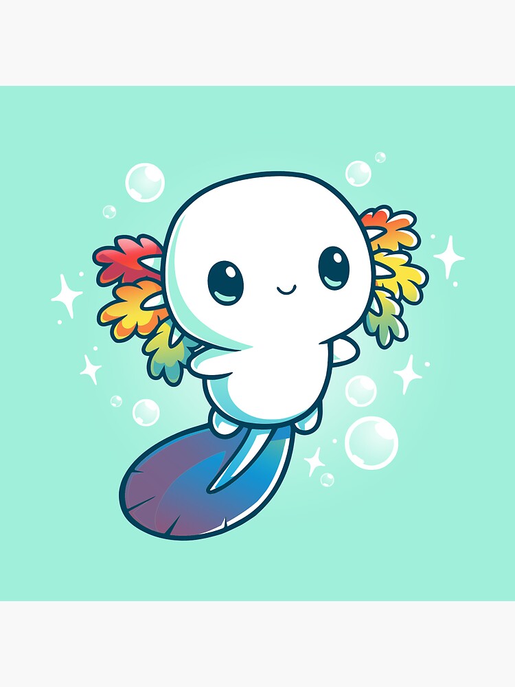 "RAINBOW AXOLOTL" Sticker for Sale by starshop ⭐⭐⭐⭐⭐ | Redbubble