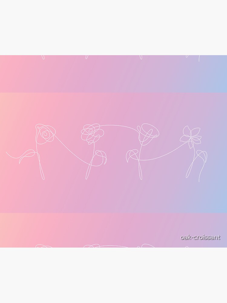 "Love Yourself album flowers gradient design BTS" Mouse Pad for Sale by ...
