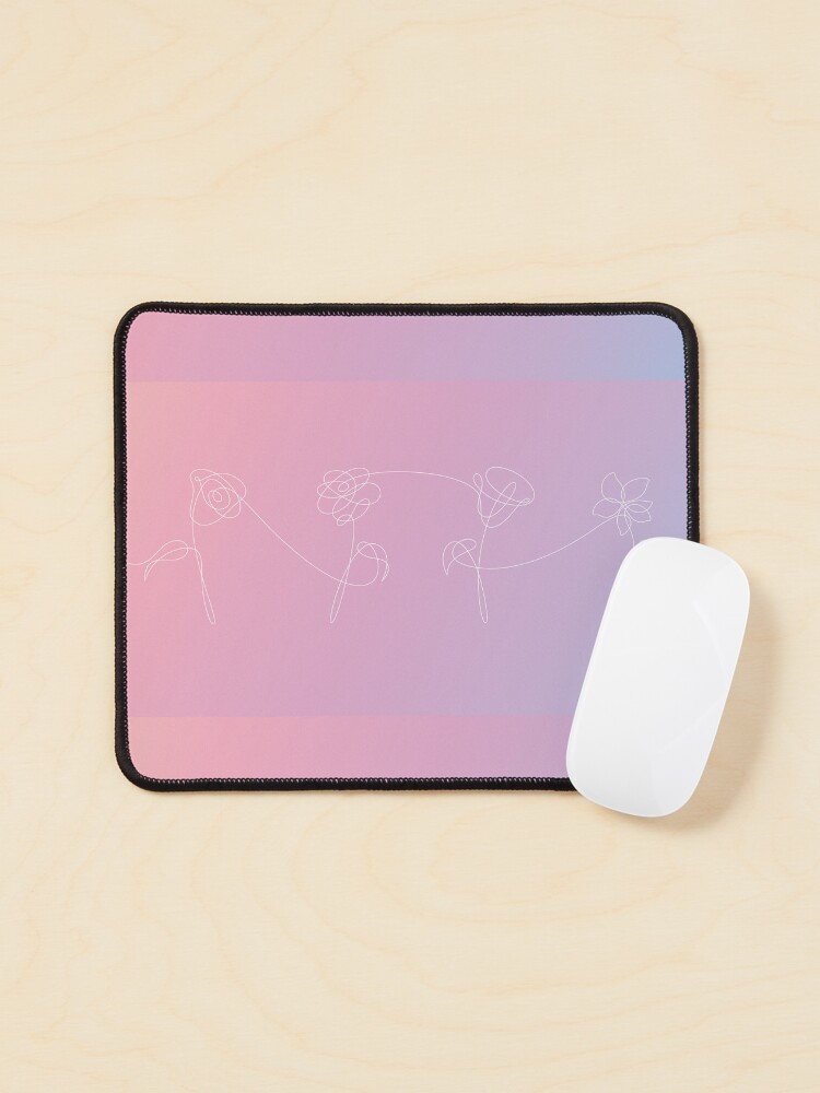 "Love Yourself album flowers gradient design BTS" Mouse Pad for Sale by ...