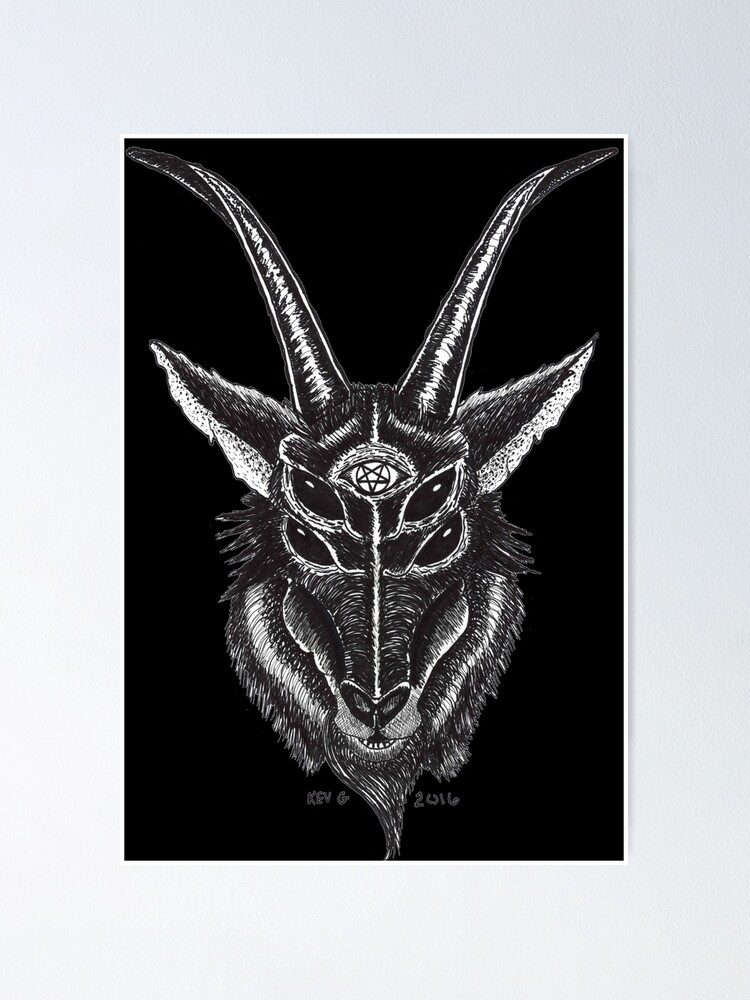 Póster «Baphomet Eyes - Art By Kev G» de ArtByKevG | Redbubble