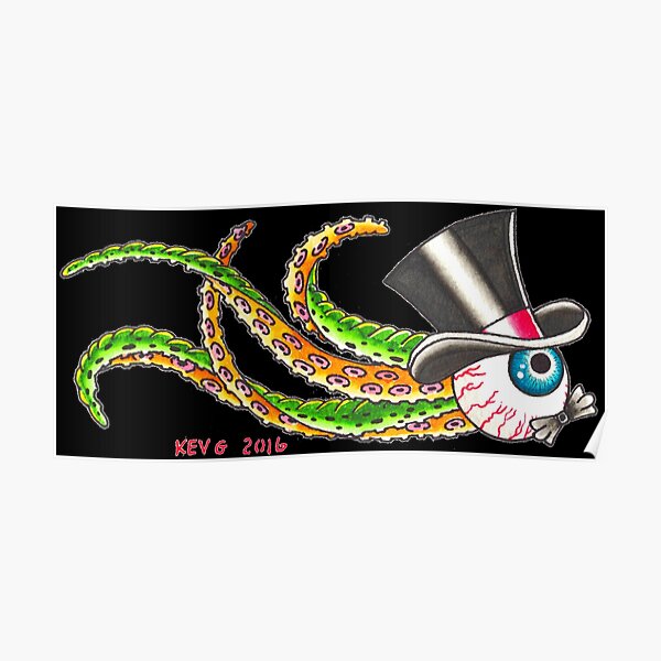 "OCTO EYE - Art By Kev G" Poster for Sale by ArtByKevG | Redbubble