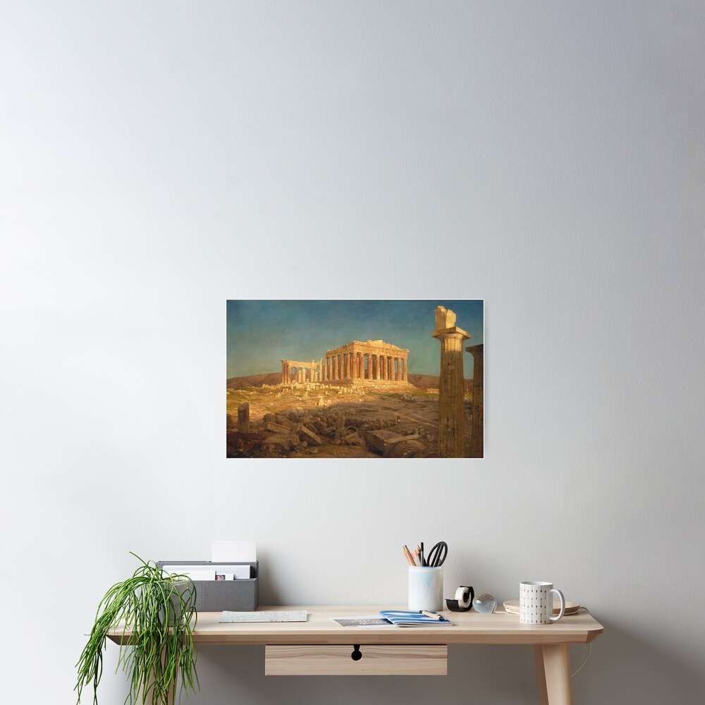 "The Parthenon | Frederic Edwin Church | 1871 Greco-Roman Art" Poster ...