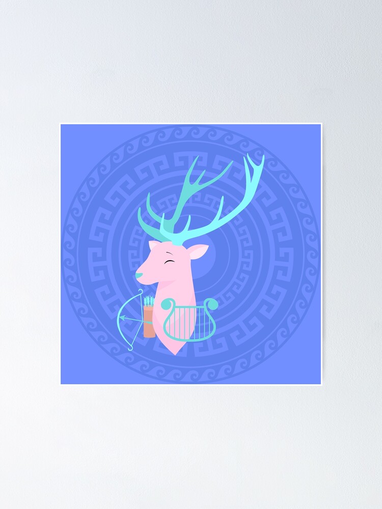 "Greek mythology deer Apollo" Poster for Sale by Samuel-Ruhland | Redbubble