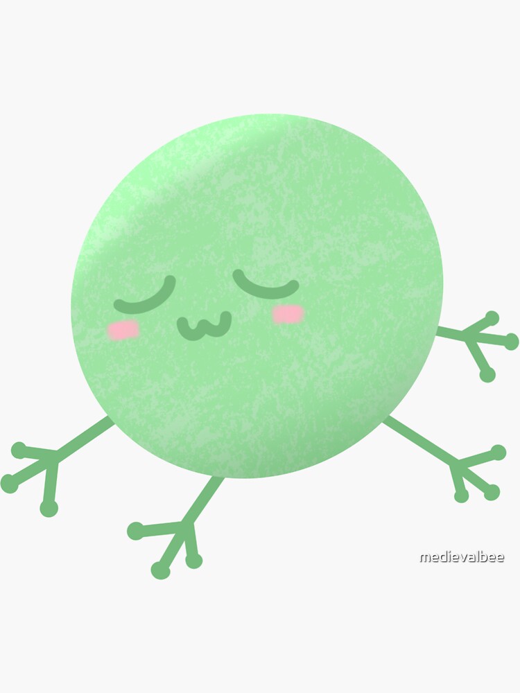 "Frawg (Frog) Design Green" Sticker for Sale by medievalbee | Redbubble