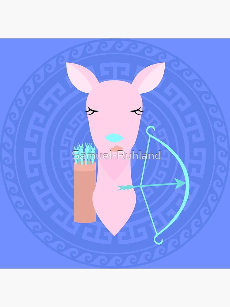 Poster « Mythologie grecque biche Artémis », par Samuel-Ruhland | Redbubble
