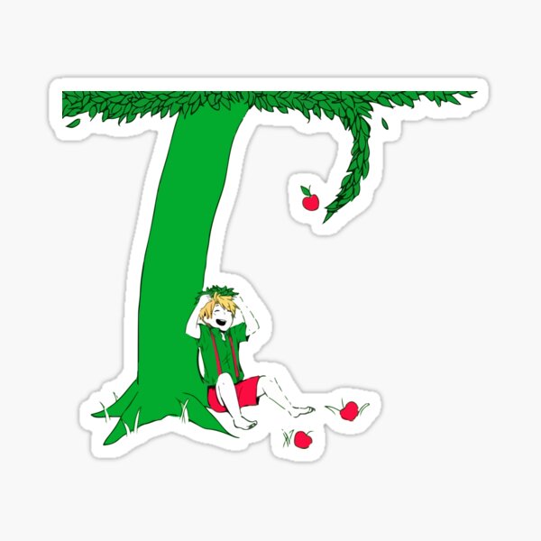 "The giving tree by shel silverstein" Sticker by BloogaFruk | Redbubble