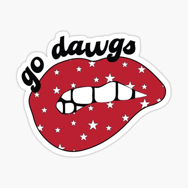 "University of Georgia Dawgs Sticker" Sticker by kayliehawkins | Redbubble
