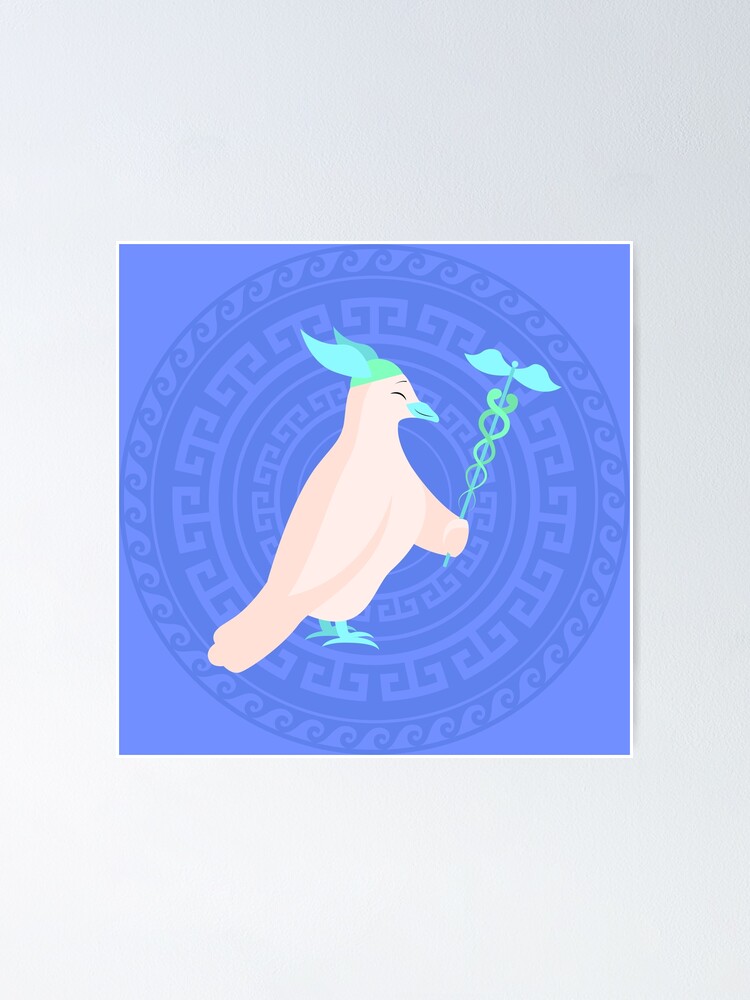 "Greek mythology dove Hermes" Poster by Samuel-Ruhland | Redbubble
