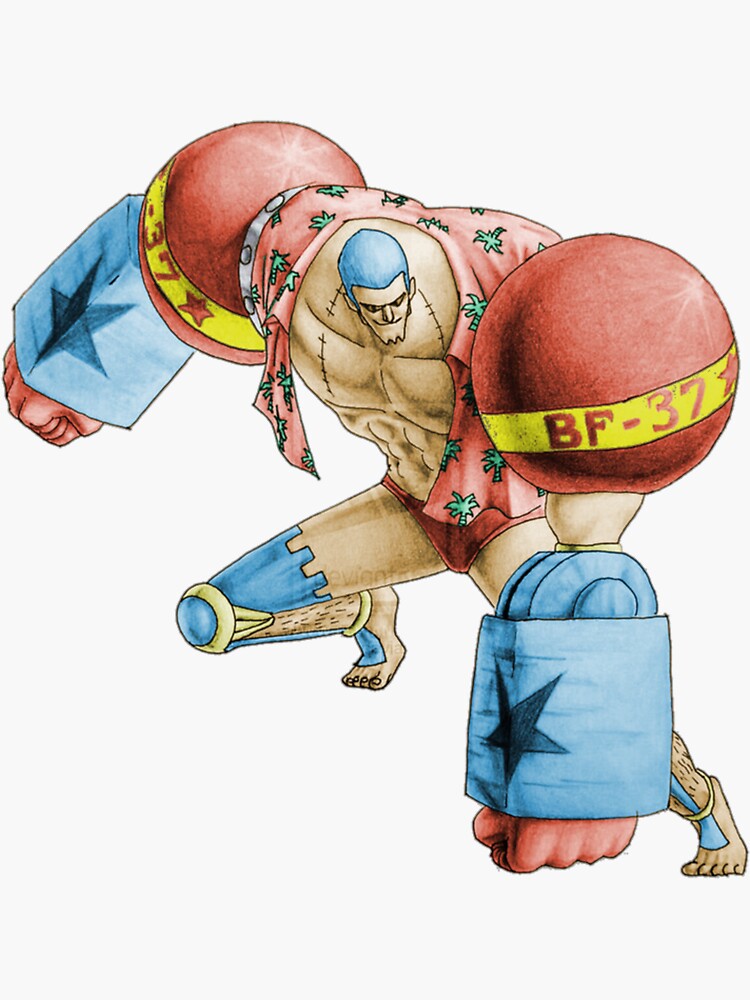 "Franky one piece" Sticker by KingRithie | Redbubble